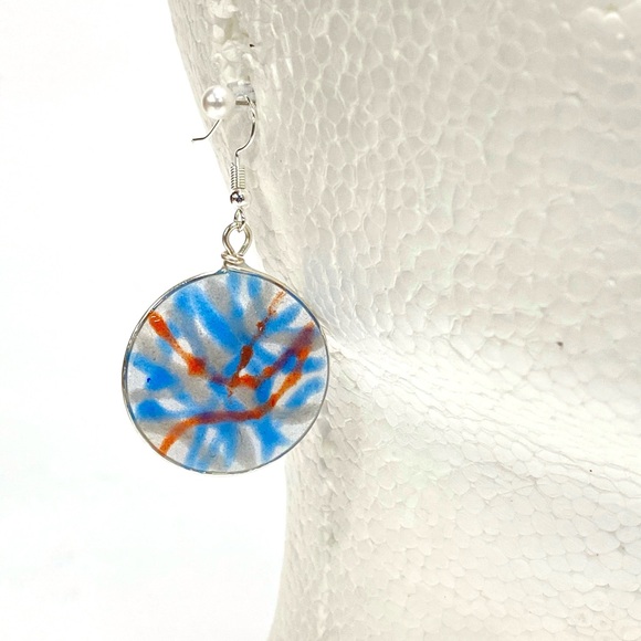 Lou Hobson Art | Jewelry | Handmade Original Abstract Resin Art U Of M ...